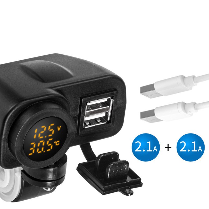 12V-24V Dual USB Waterproof Motorbike Motorcycle H... – Grandado