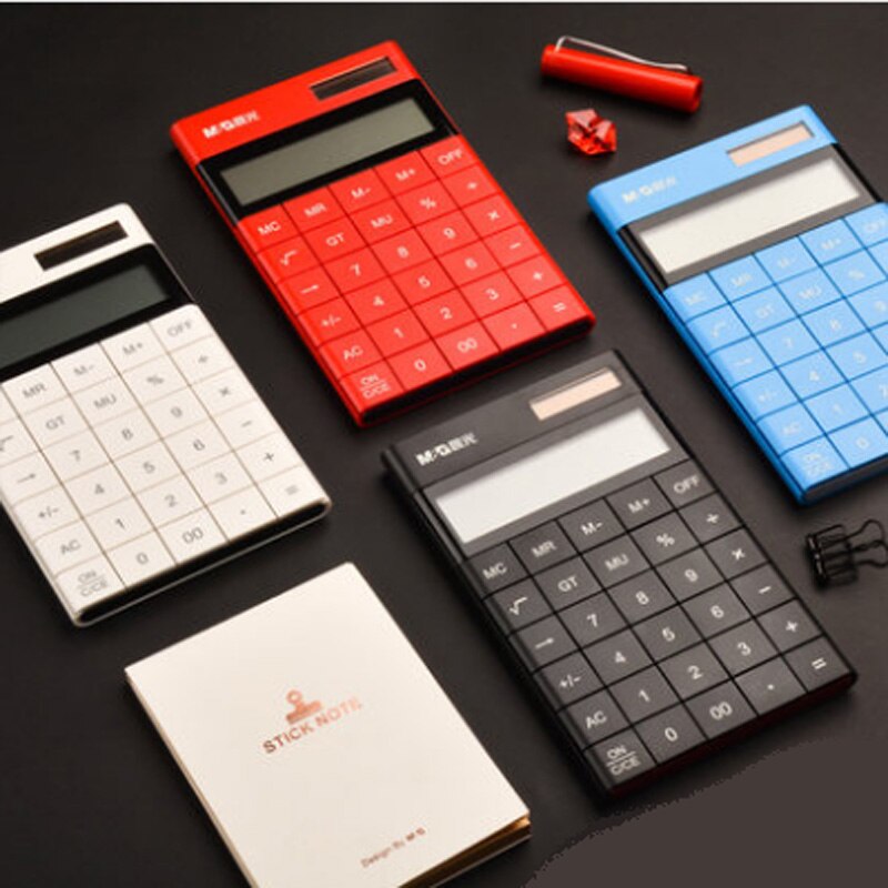 Cartoon Mini Calculator 12 Digits Display Dual Pow... – Grandado