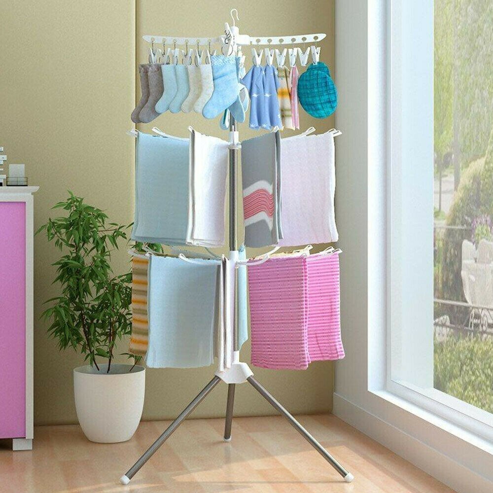 Multifunctionele vloer vouwen handdoek droogrek Ve... – Grandado