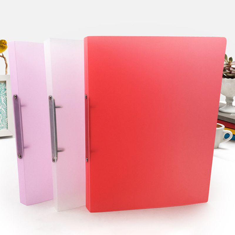 A4 Clip File Folder Transparent Candy Color Loose ... – Vicedeal