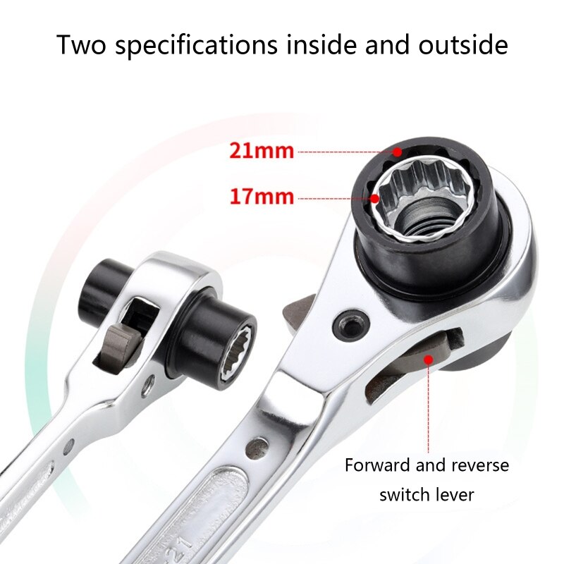 8 in 1 Double Head Ratchet Wrench Chrome Vanadium ... – Vicedeal