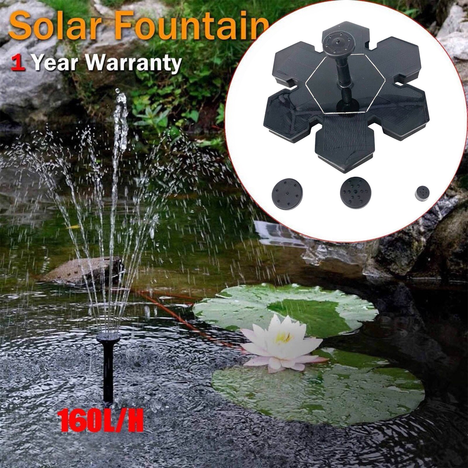 Solar Fonteinen Drijvende Outdoor Zwembad Water Fe... – Vicedeal