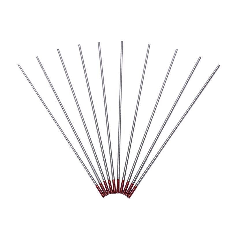 10Pcs Red Color Code 2.4x150 Thorium Tungsten Elec... – Vicedeal