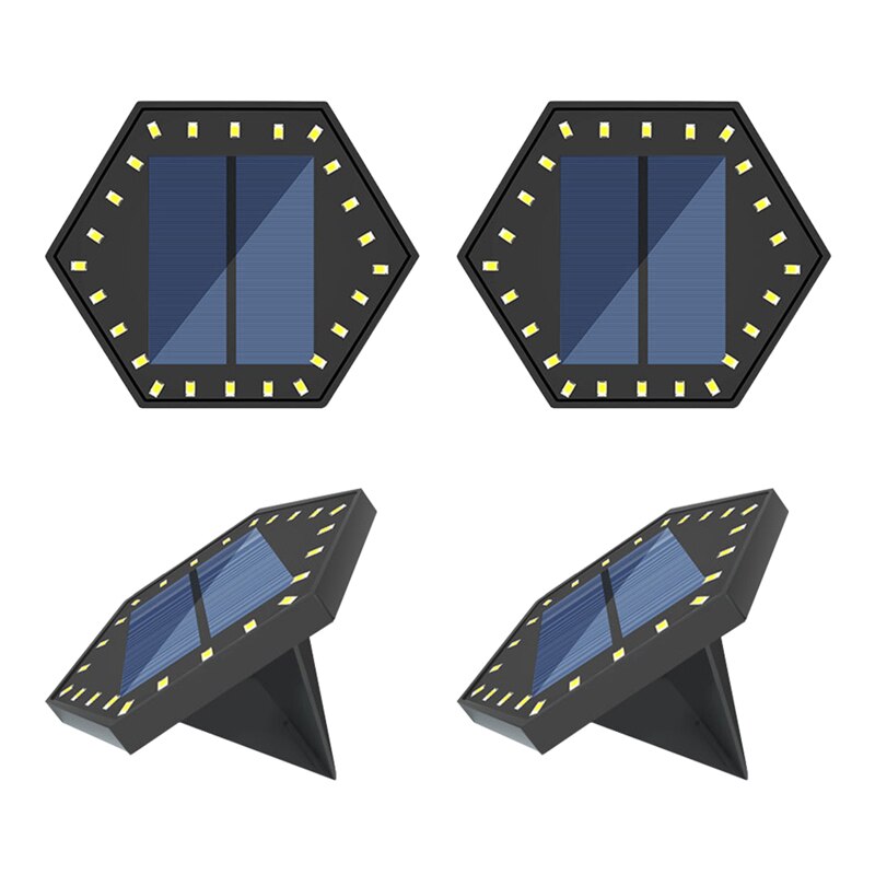 4PCS Outdoor Graden Walkway Hexagon Solar LED Unde... – Vicedeal