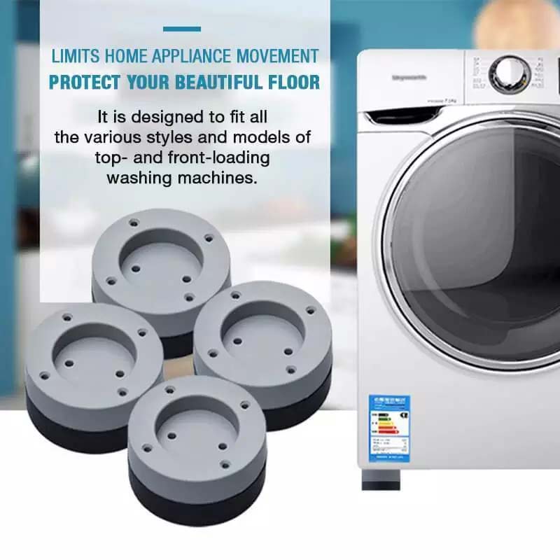 Four-piece washing-machine bottom pad anti-vibrati... – Grandado