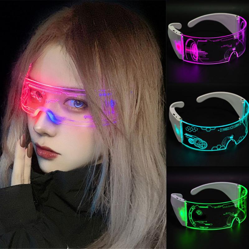 LED Luminous Glasses EL Flashing Neon Bar Party LE... – Grandado
