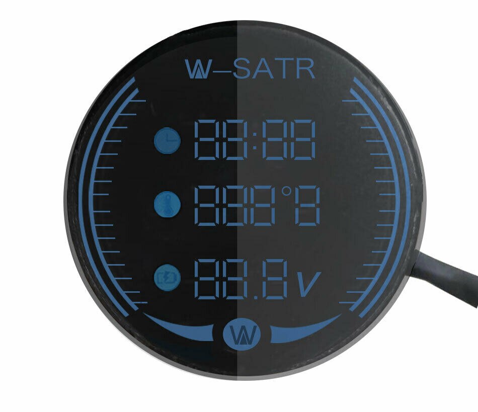 3 In 1 Time Motorcycle Gauge Voltage LED Digital V... – Grandado