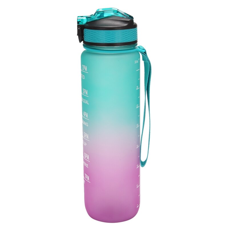 1000ML Tritan Fitness Sports Water Bottle With Tim... – Vicedeal