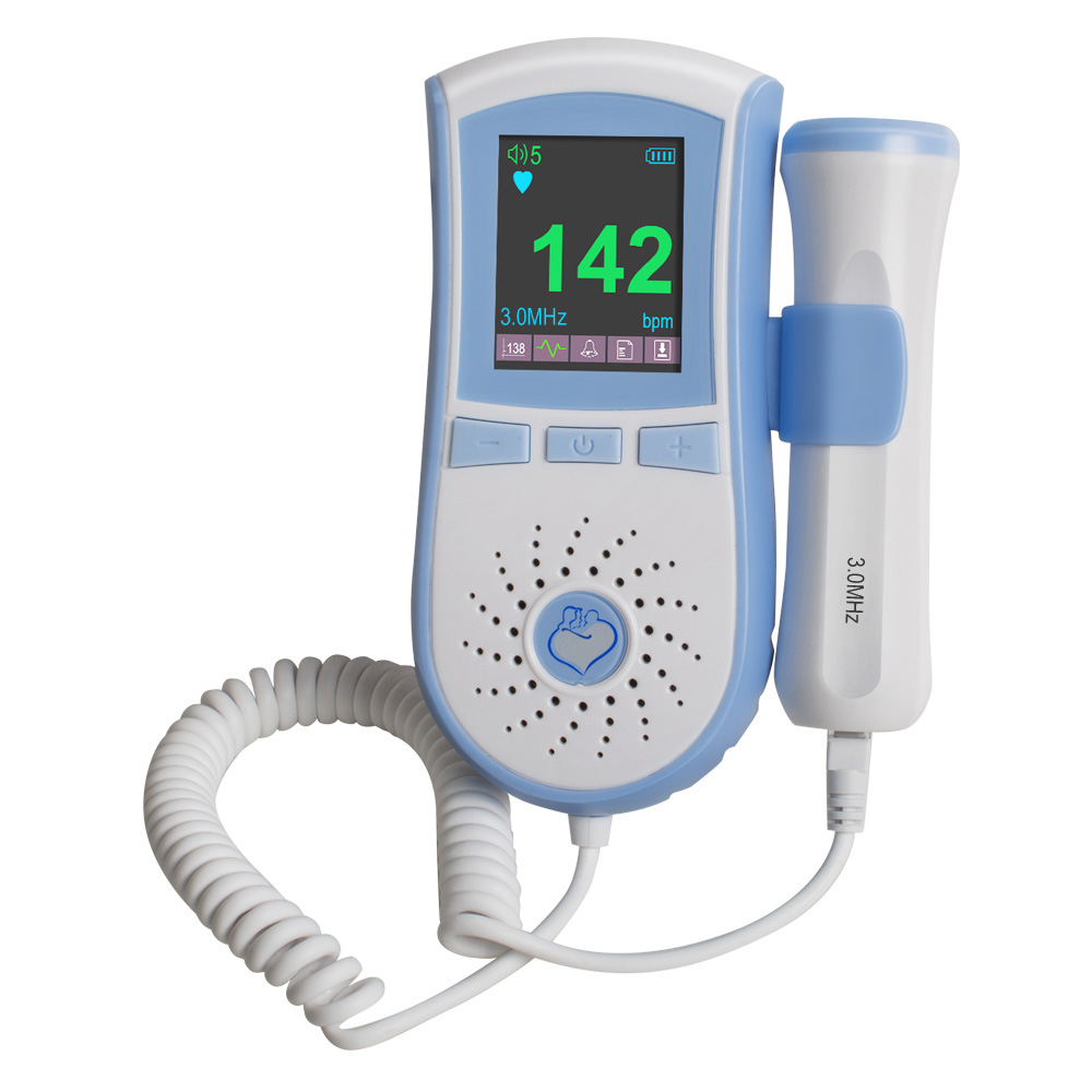 3MHz Blue Doppler Color LCD Display Pocket Fetal D... – Vicedeal