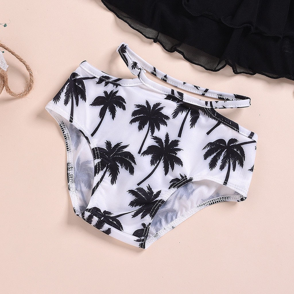 Rüschen Gedruckt Bikini Bademode Badeanzug einstel... – Grandado