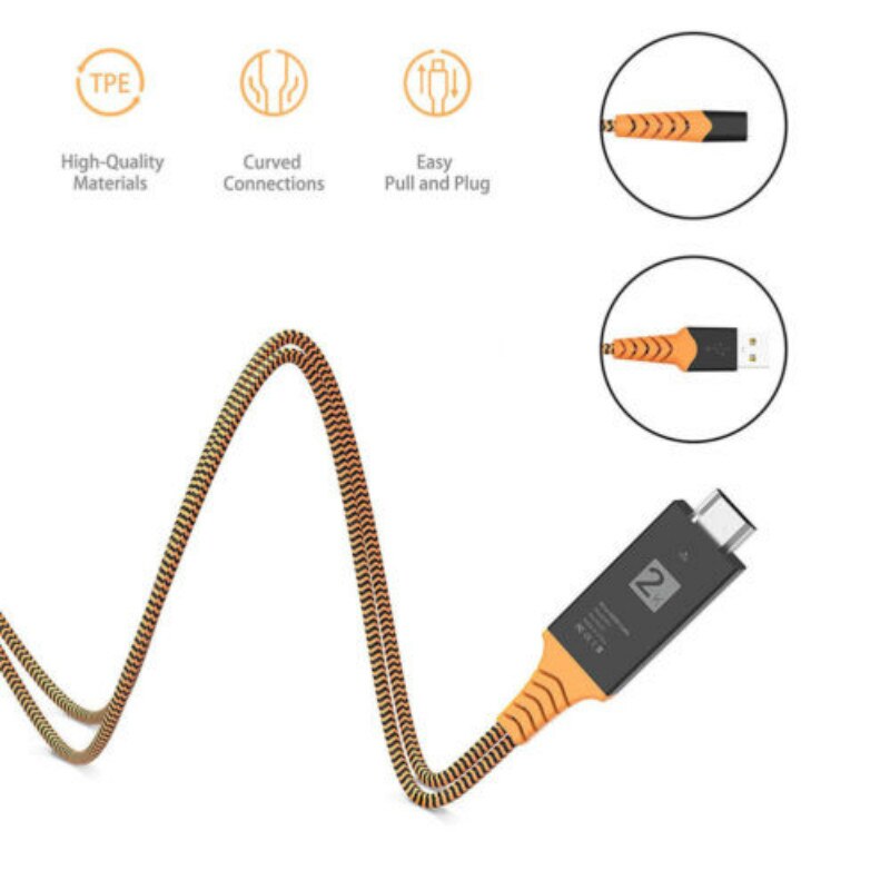 8 Pin 2m Lightning to 1080p HDMI Cable HDTV AV TV ... – Grandado