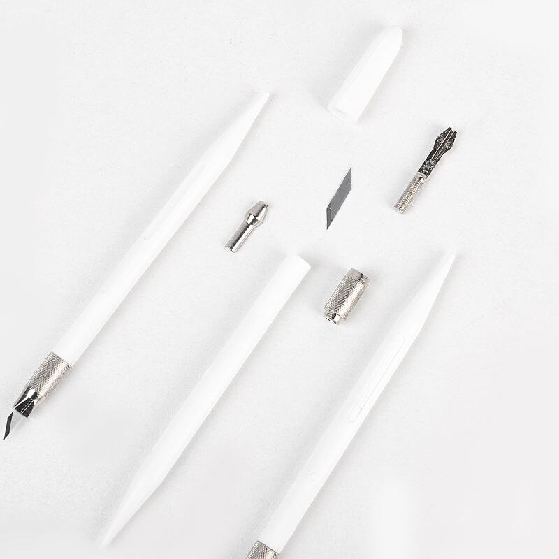 White cutting pen knife DIY tape cutting paper kni... – Grandado