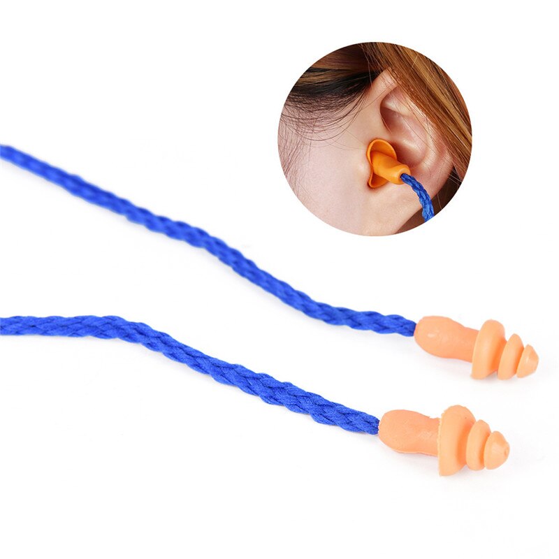 Ear care 10Pcs Soft Silicone Corded Ear Plugs ears... – Grandado