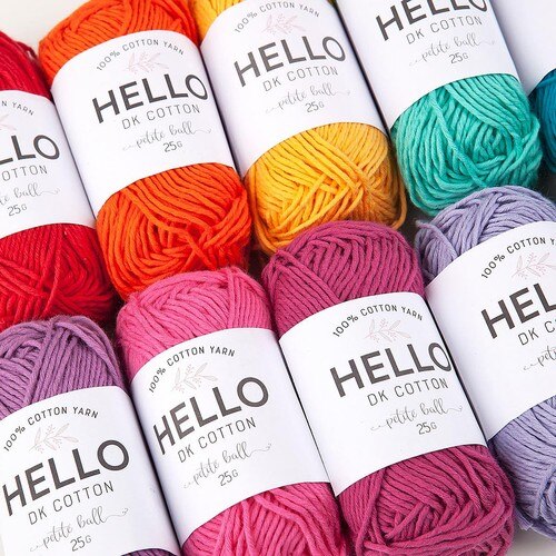 Hello Punch and Amigurumi yarn set 25G x 12 pcs li... – Grandado
