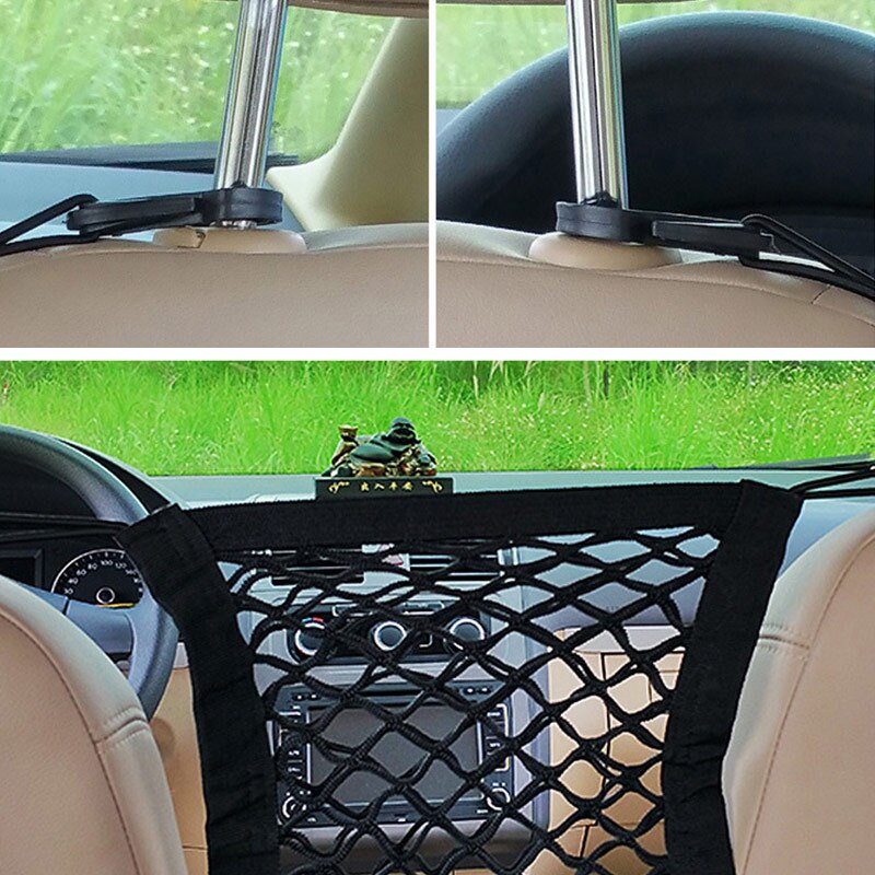 Multifunction Car Organizer Front Seats Elastic Me... – Grandado