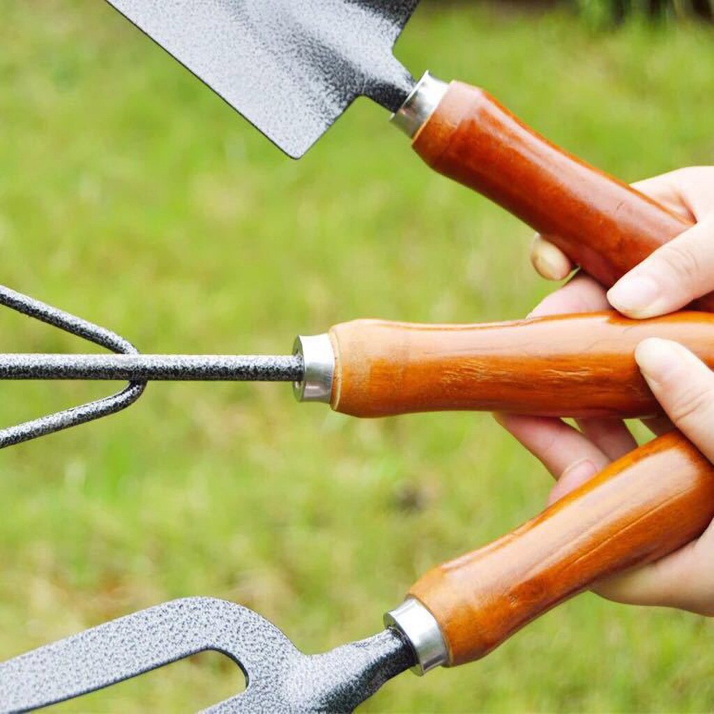 1Pcs Schop Hark Houten Handvat Metal Head Tuingere... – Grandado