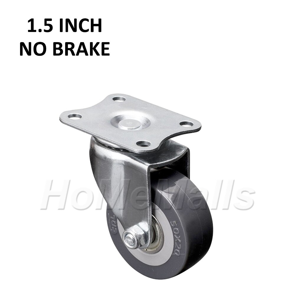 2pcs 1.5/2/2.5inch PU Universal Wheels 360 Degree ... – Grandado