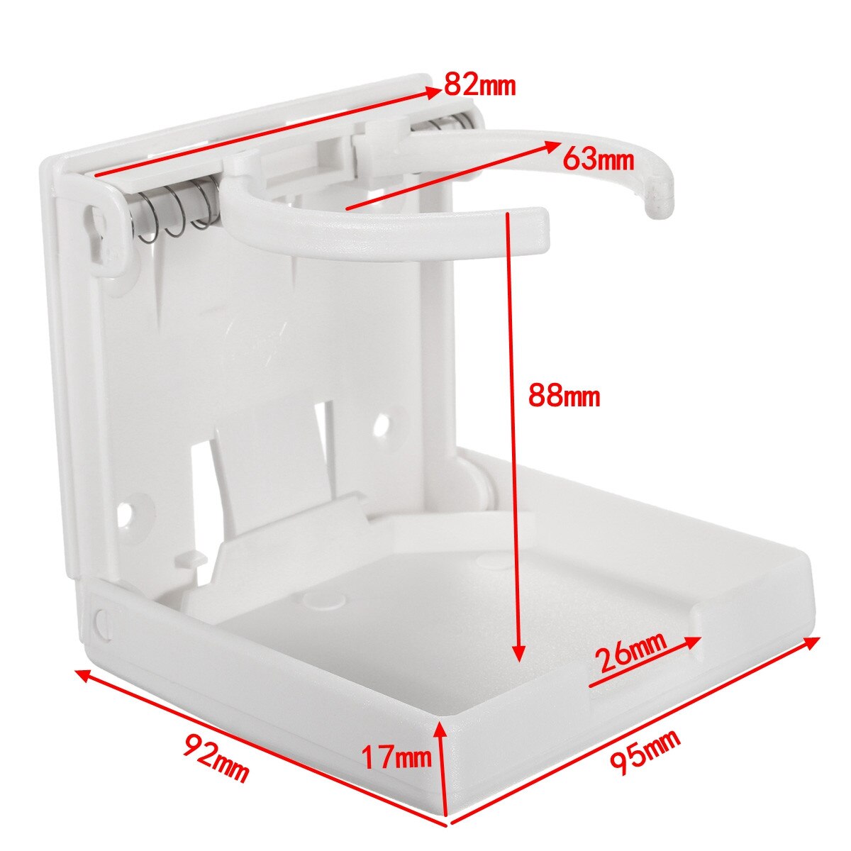 Adjustable Folding Car Boat Cup Holder White/Black... – Vicedeal