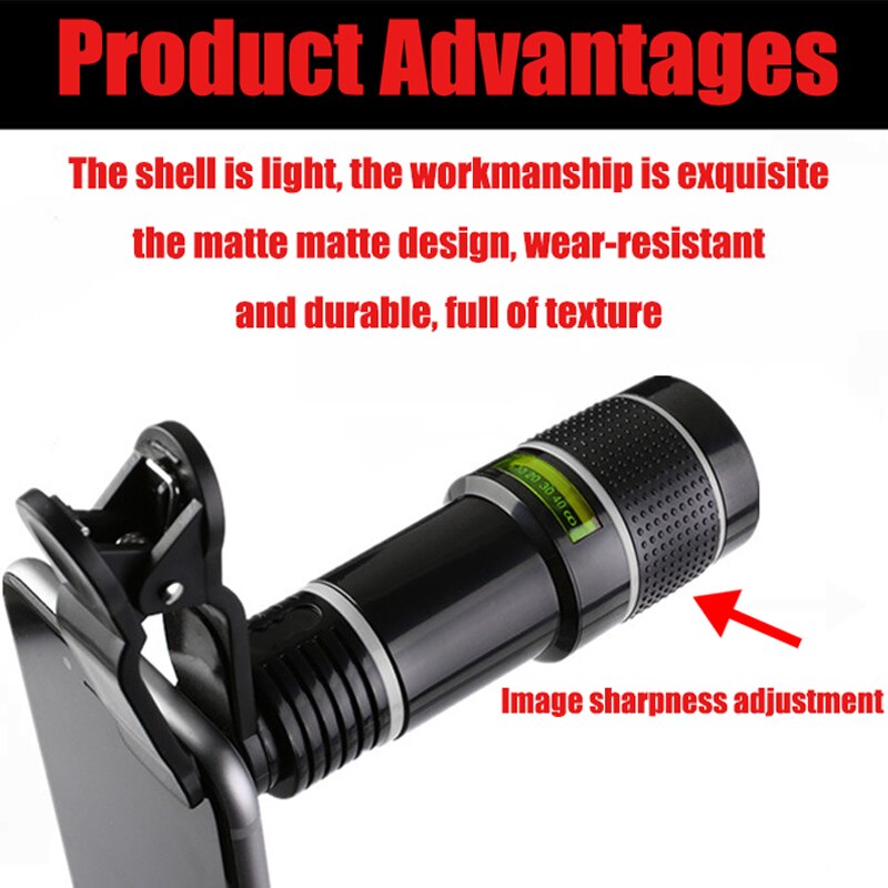 20X Zoom Monocular Telescope Lens with Mobile Phon... – Grandado