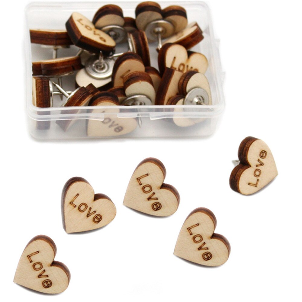 20pcs/box Map Markers Wooden Drawing Photo Wall St... – Vicedeal