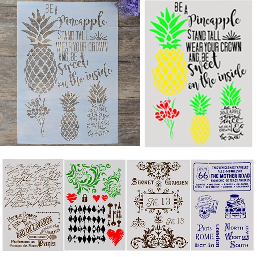 DIY Craft Layering Stencils Template For Walls Pai... – Vicedeal