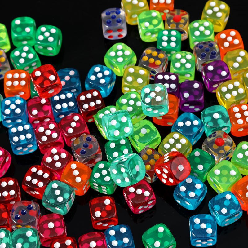 11 PCS/Lot Dice Set 11 Colors Transparent Acrylic ... – Grandado