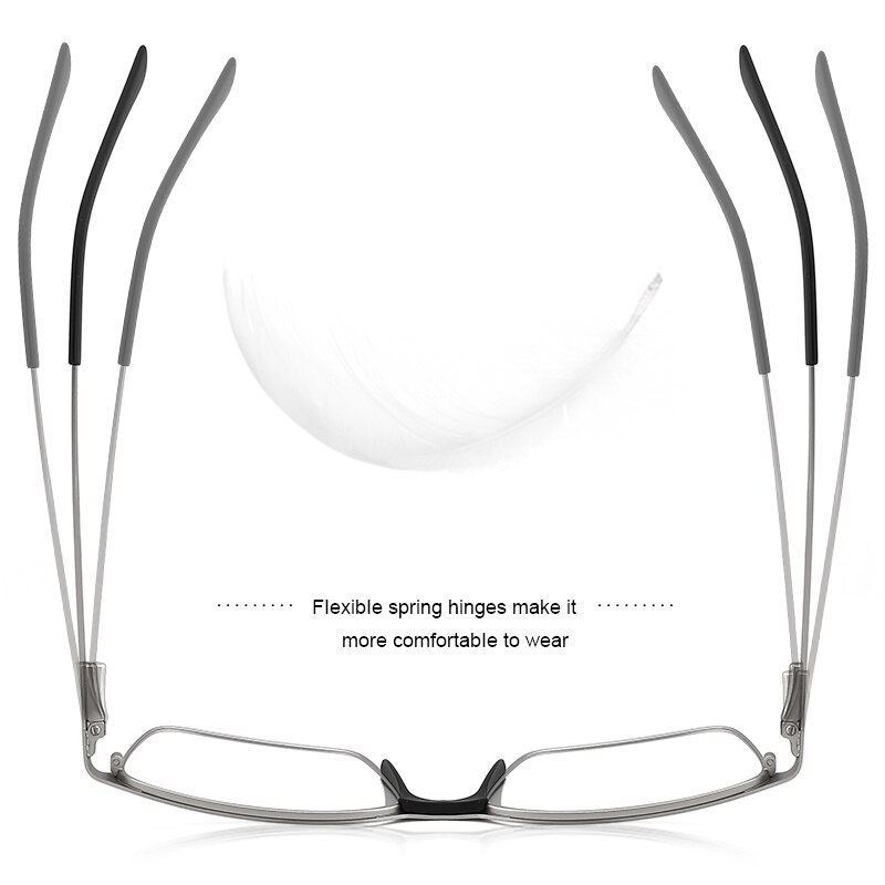 Glasses Frame Men Alloy Prescription Glasses Blue Grandado 2716