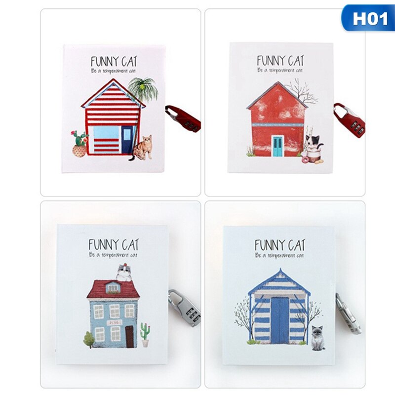 Cute Cat Diary Notebook Thicken Password Notebook ... – Grandado