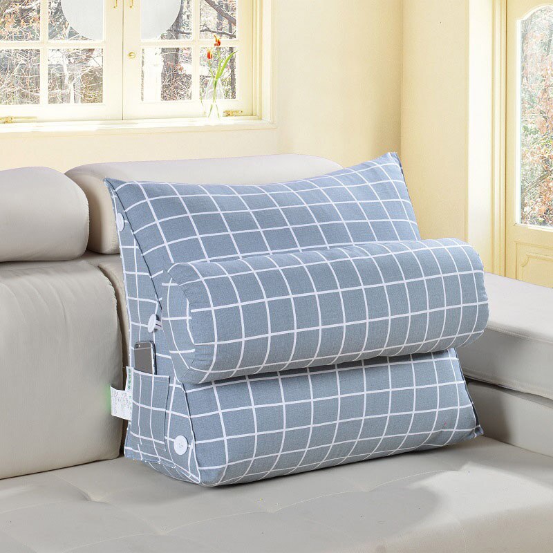 Triangle Sofa Cushion 45x50x22cm Back Pillow Bed B... – Grandado