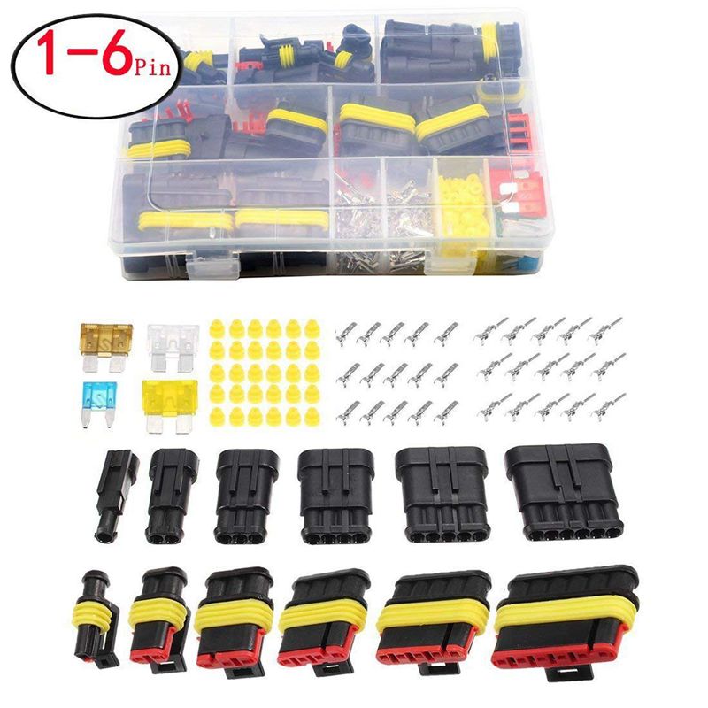 14 Sets 1-6 Pin Auto Motorfiets Waterdichte Elektr... – Vicedeal
