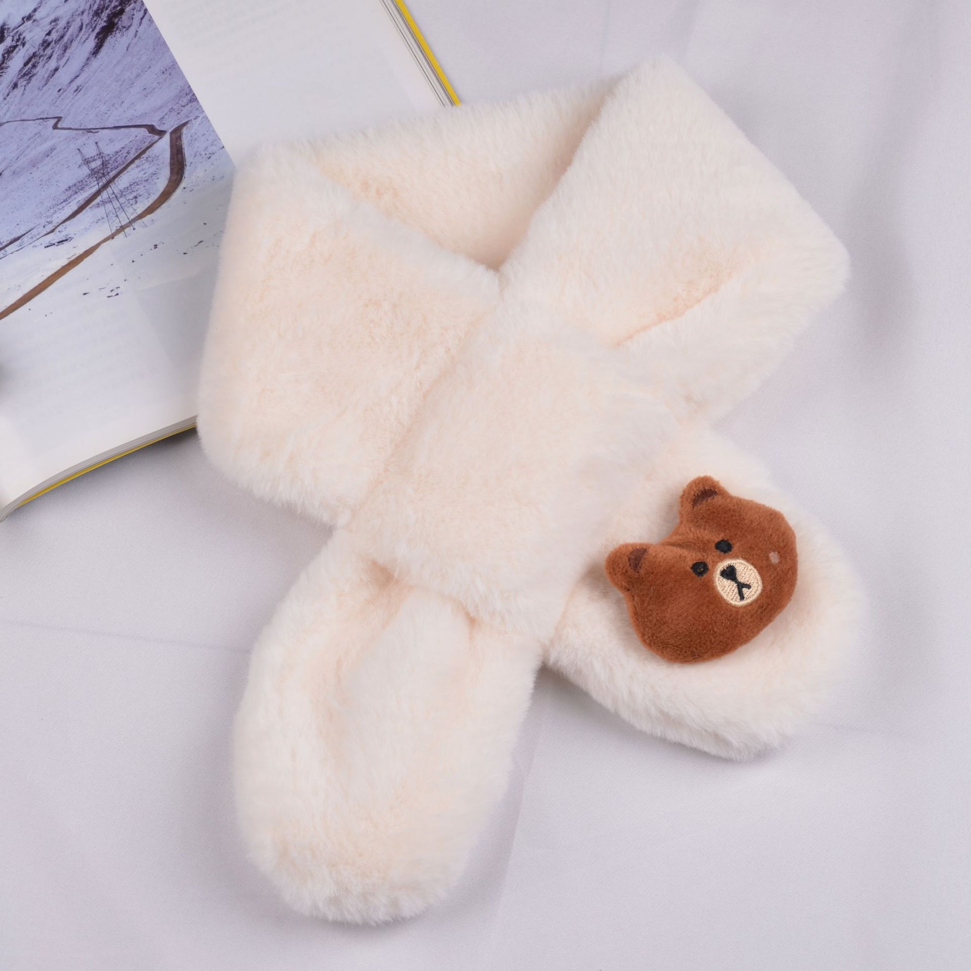 Herfst Winter Kinderen Sjaals Leuke Zachte Faux Fu... – Grandado