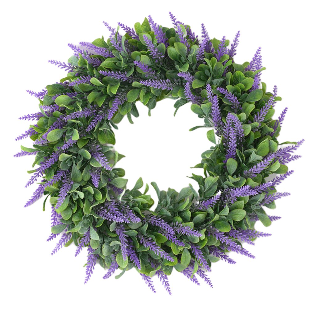 Wreath Grasses Art Plant Green Door Wreath Decorat... – Vicedeal