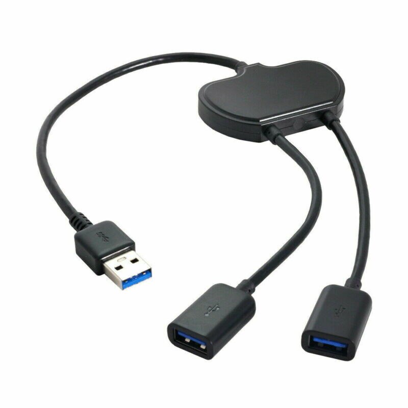 Convertidor de concentrador USB HUB 3,0, uno para dos, adecuado para ordenador, divisor de pulpo ...