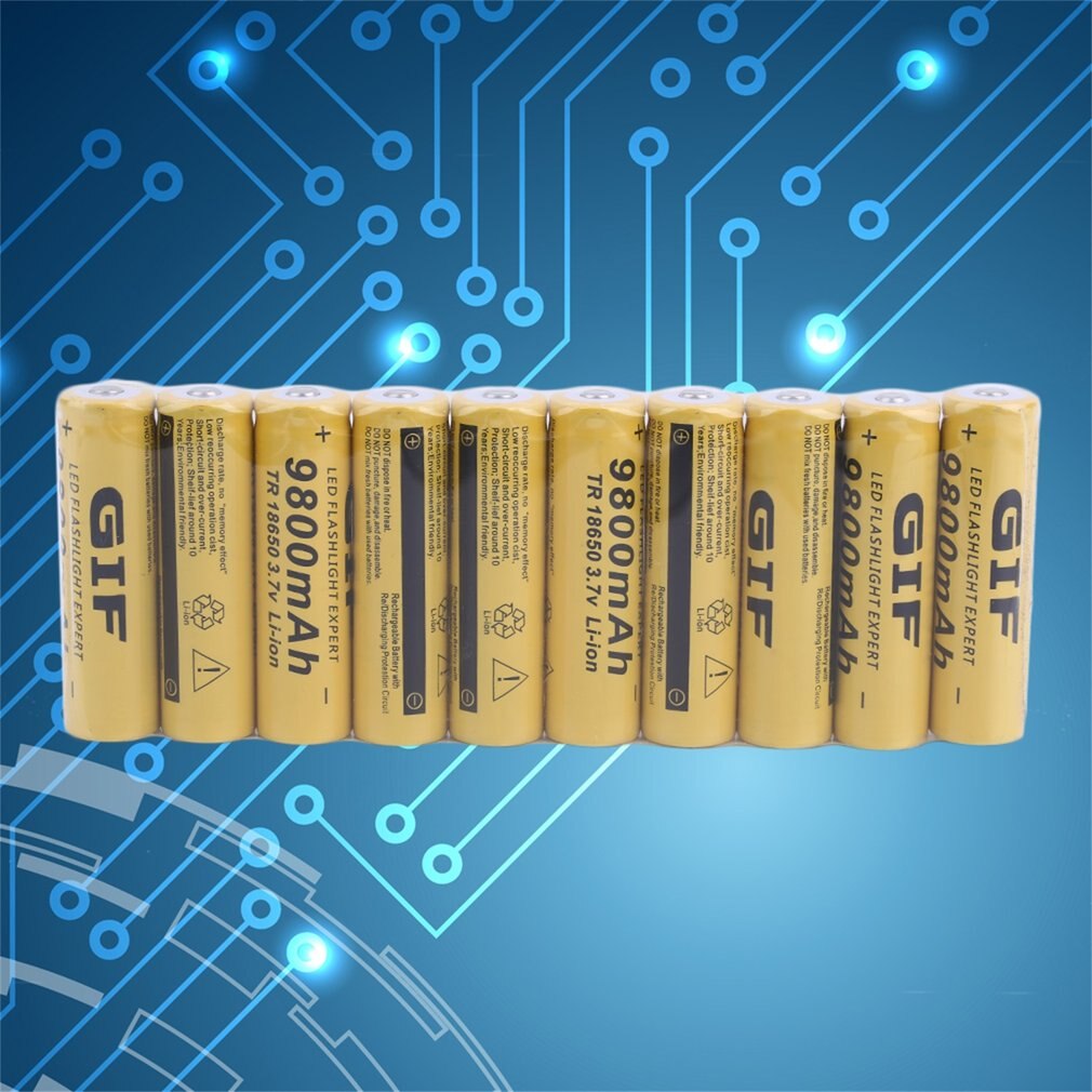 10PCS/SET Universal 18650 Li-ion Rechargeable Batt... – Grandado