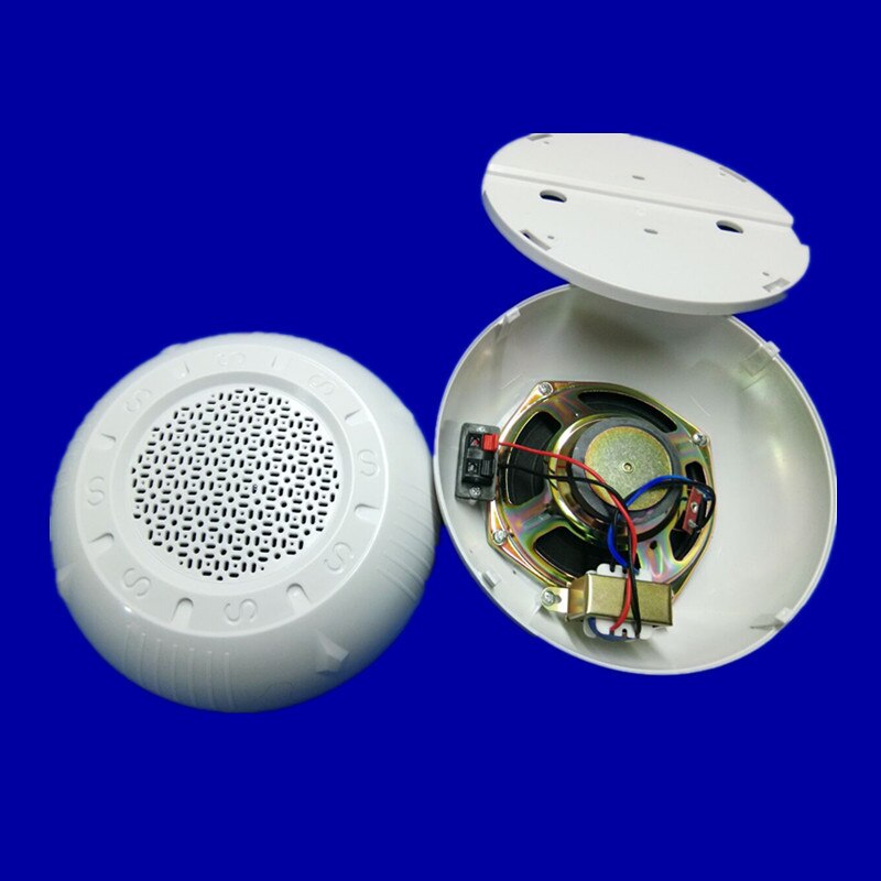 Milky white ceiling speaker fire horn speaker – Grandado