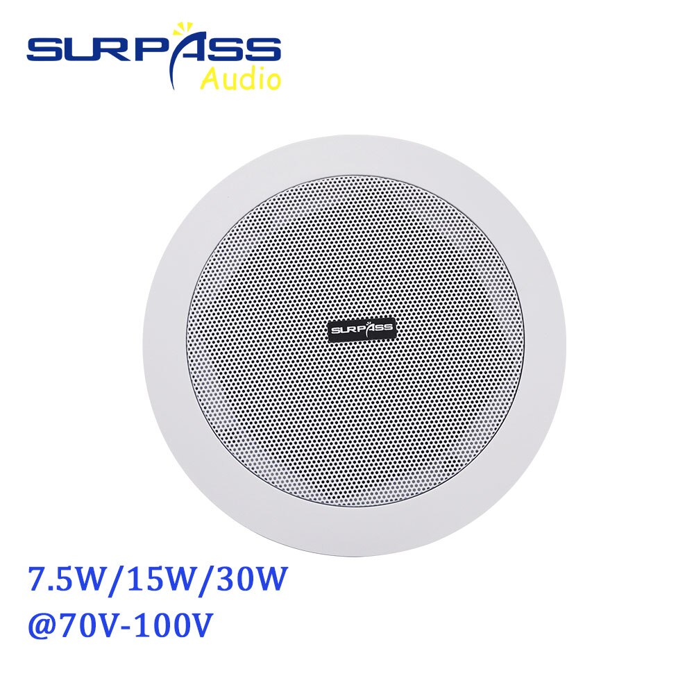 6" Home Theater Ceiling Speaker 30W 70/100V A... – Grandado
