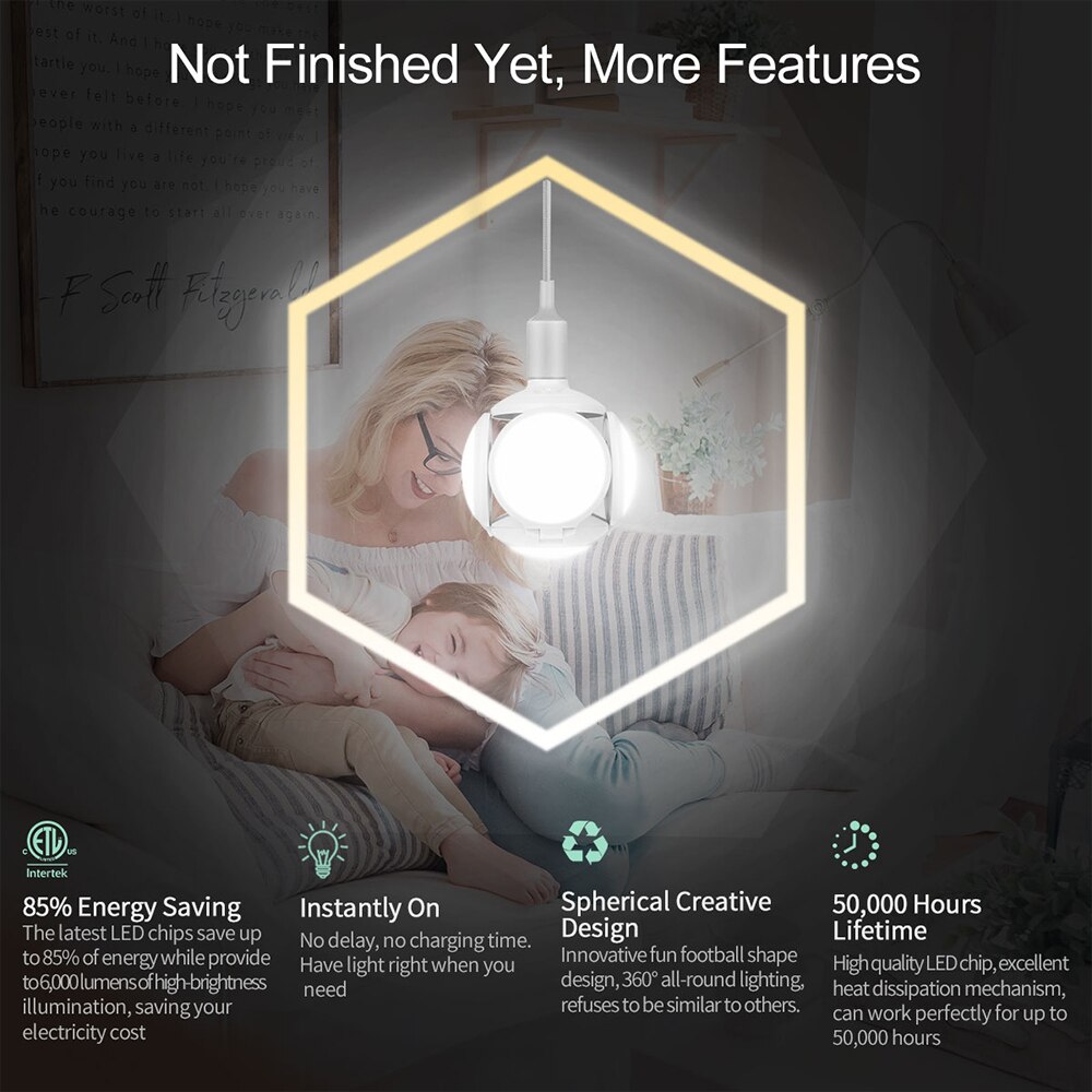 Modern LED Folding Bulb Ultra-bright Lighting Ligh... – Grandado