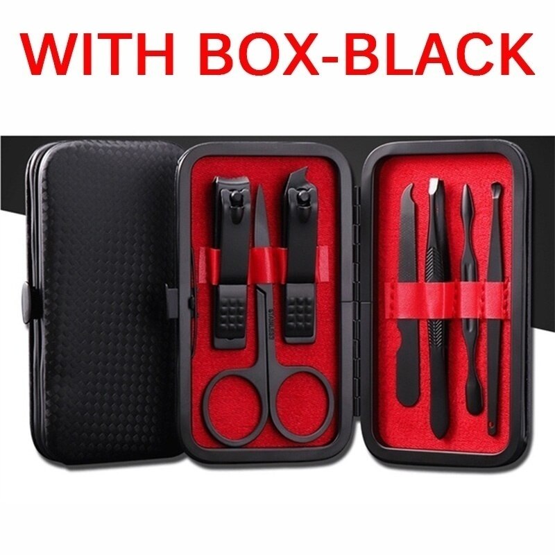 Black/Silver Stainless Steel Nail Clipper Cutter T... – Vicedeal