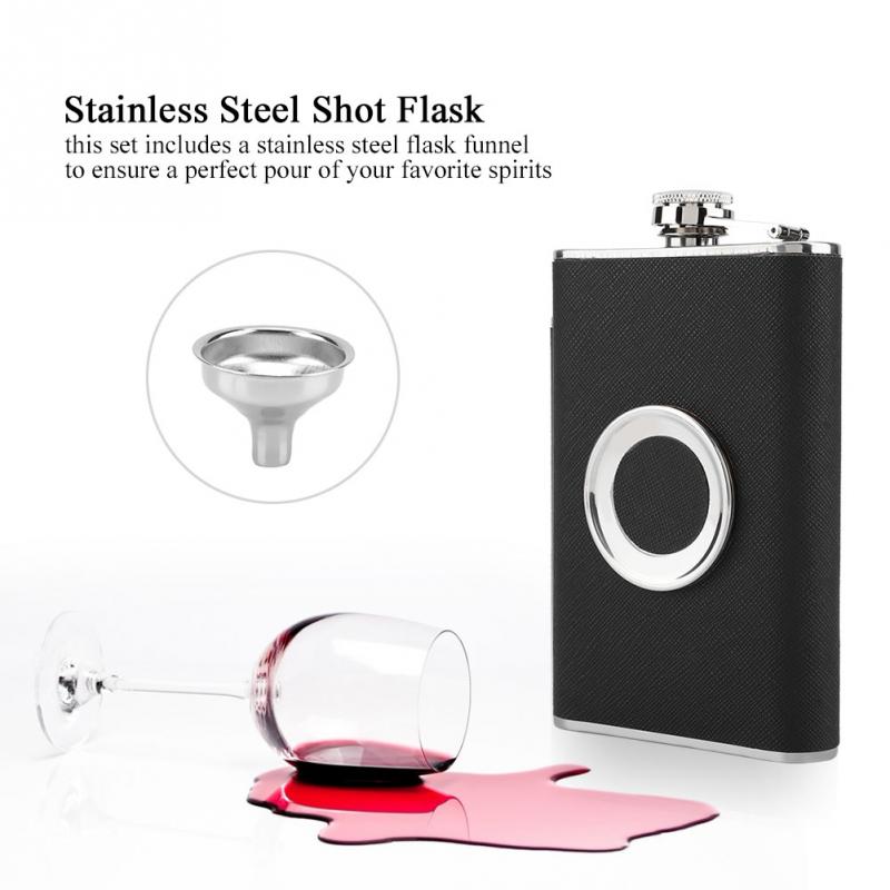 8 oz Shot Flask with Built-in Collapsible Shot Gla... – Grandado
