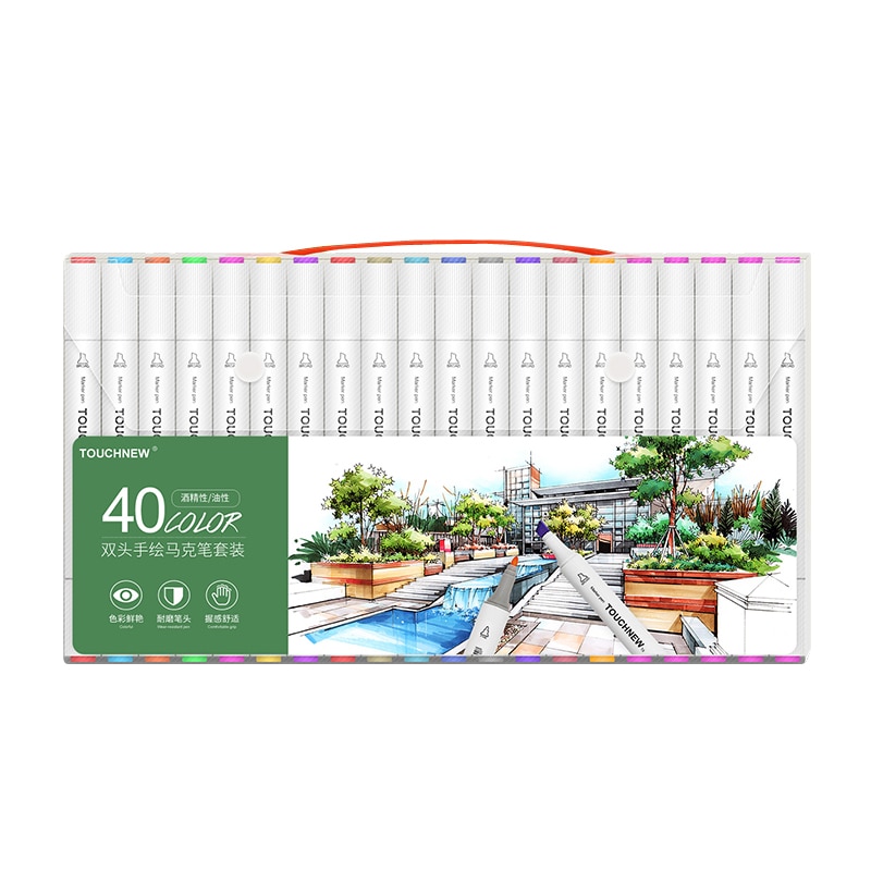 TOUCHNEW Alcohol Art Marker with Double-ended Mark... – Grandado