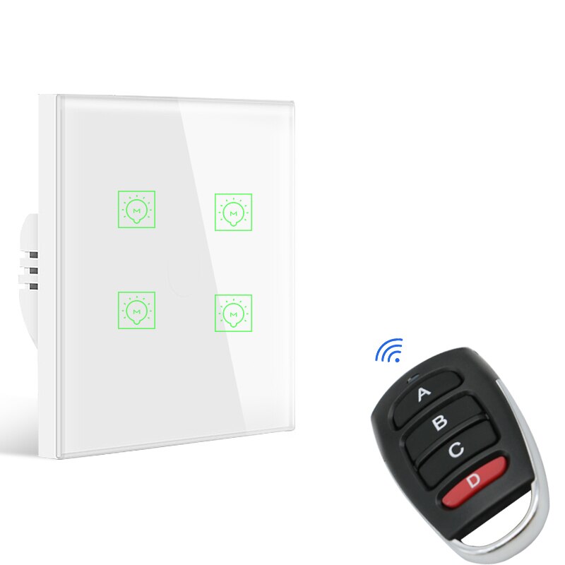 EU UK 4 gang tuya smart wifi light switch wireless... – Grandado