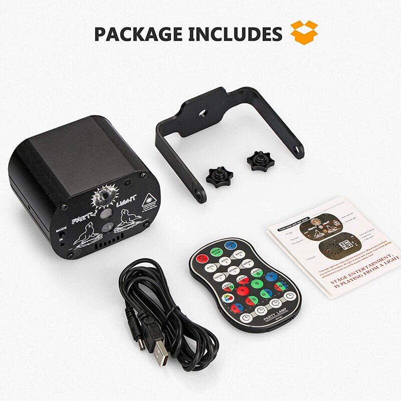 ! Party Lights, DJ Disco Stage Lights 60 Led Patte... – Grandado