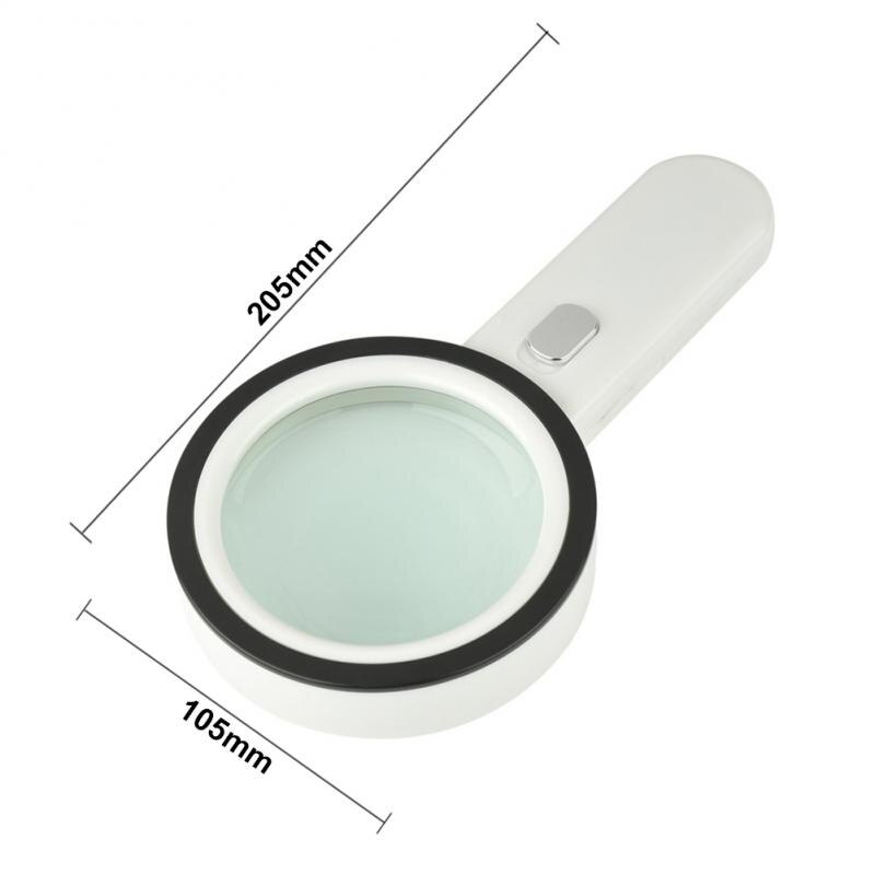 30X Magnifying Glass With 12 LED Lights Handheld L... – Vicedeal
