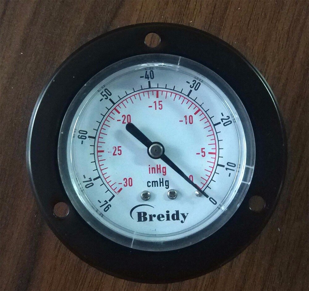 Y60-ZT, 2,5 "60mm-760 mmHg-0.1Mpa Tafel Manometer,... – Grandado