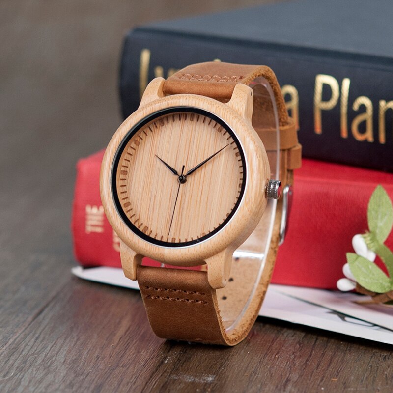 BOBO BIRD Bamboo Wood Watches for Men and Women Ca... – Grandado