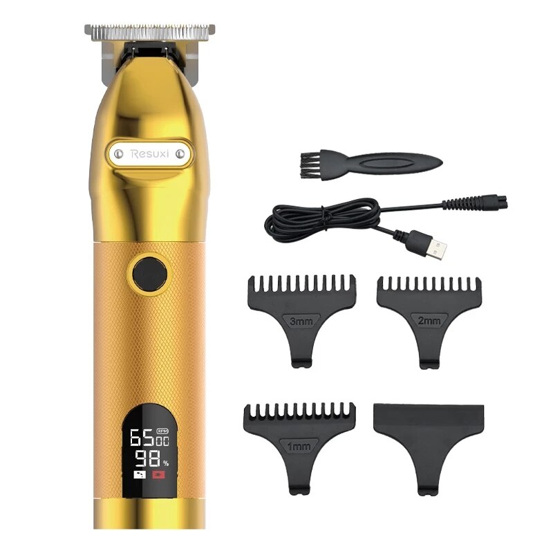 WEIDZ Digital Dispaly Hair Trimmer Salon Use Gold ... – Grandado