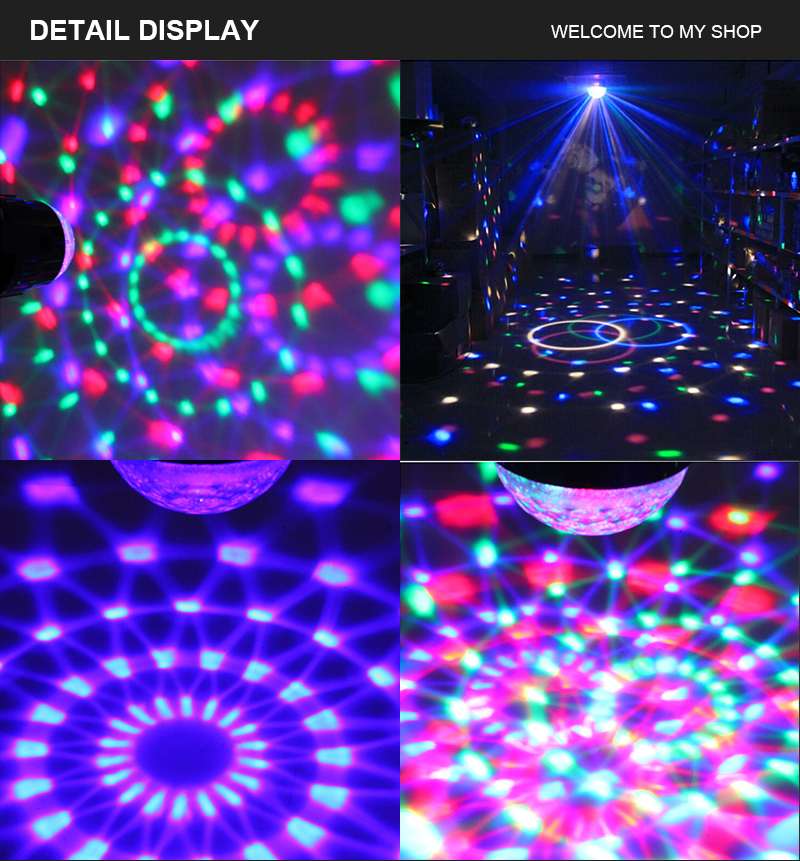 Mini RGB LED Crystal Magic Rotating Ball Lights So... – Grandado