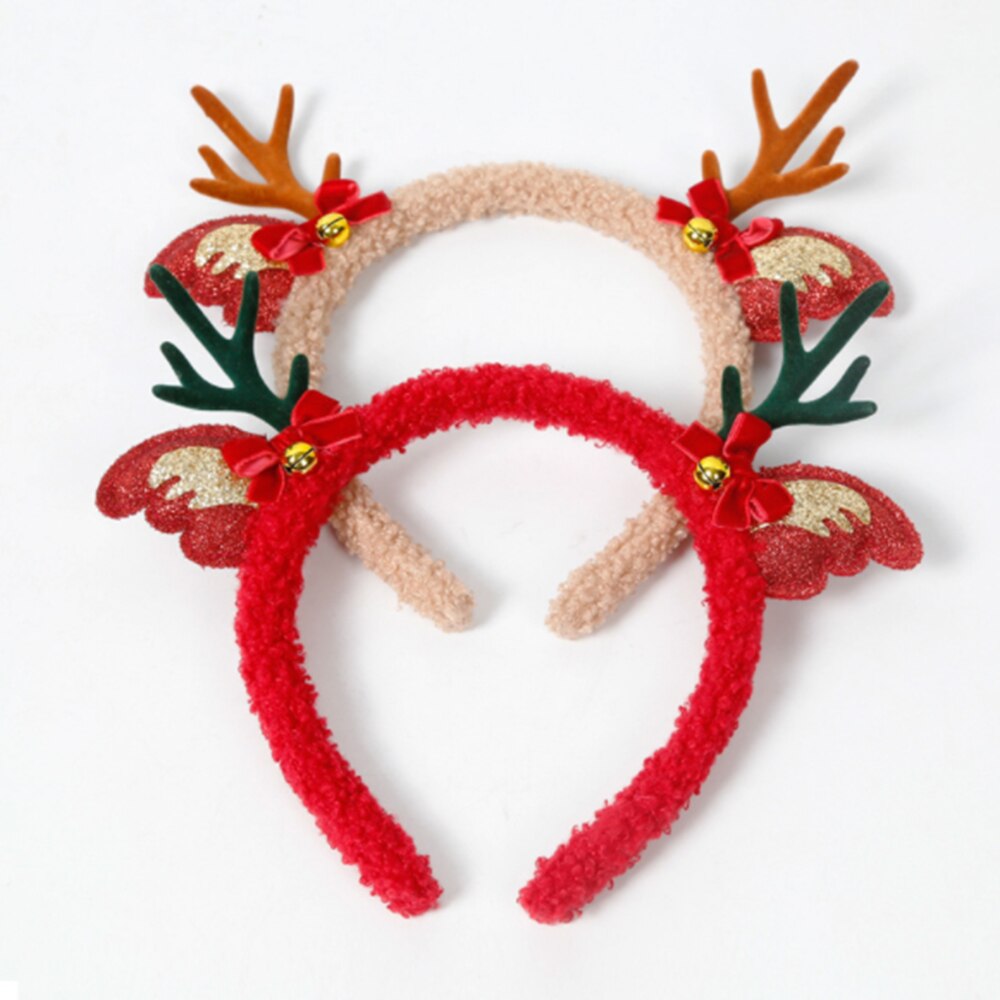 Christmas Reindeer Antlers With Bells Christmas Ha... – Grandado
