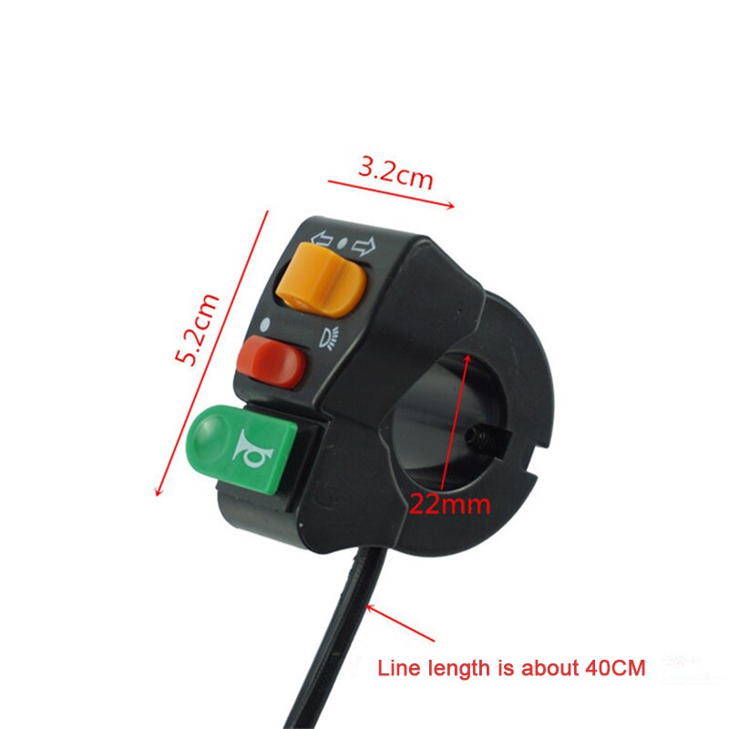 Universal Motorcycle Motorbike 22mm 7/8" Switch On... – Grandado