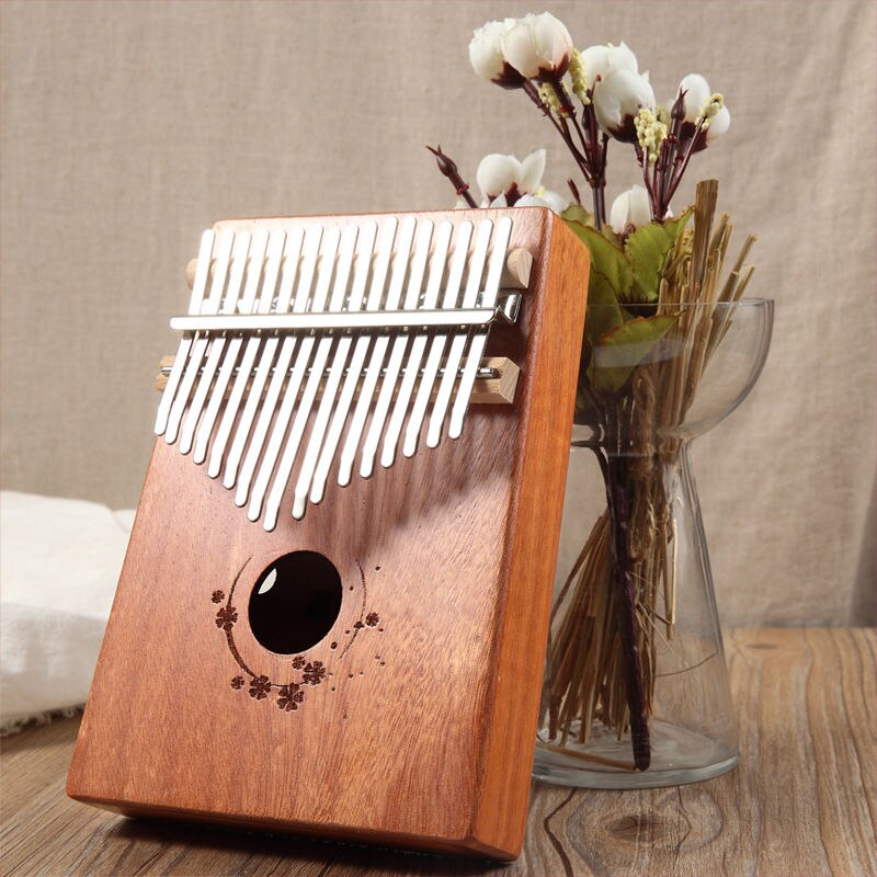 Kalimba 17 tangent tumme piano mahogny musikinstru... – Grandado